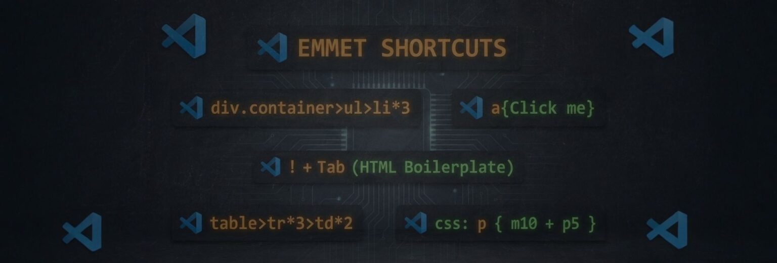 VS Code Emmet Shortcuts for HTML With Examples | CodeKilla - CodeKilla
